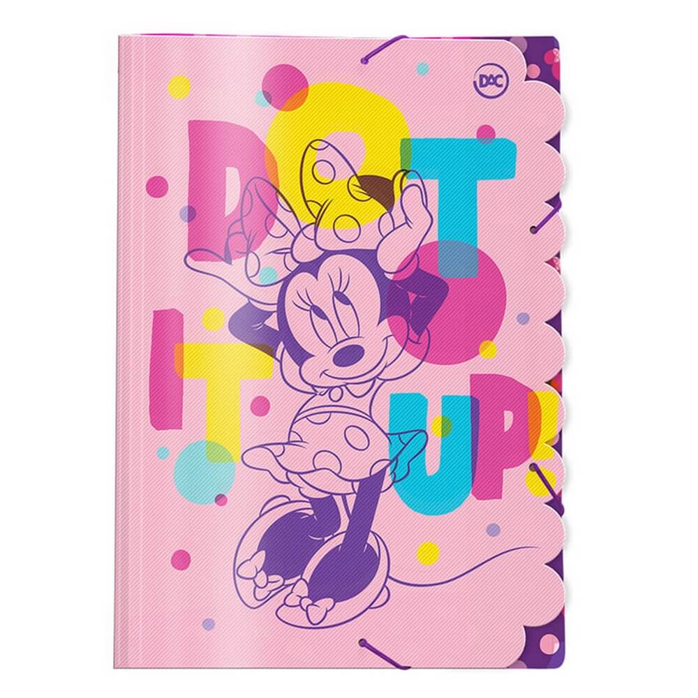 Pasta Com Aba Elastico Oficio Minnie Mouse (Ref: 3947) - DAC | Shopee ...