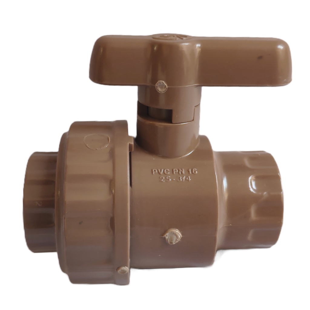 Registro de Esfera Pvc 25mm 3/4 Com União Soldável de Cola | Shopee Brasil