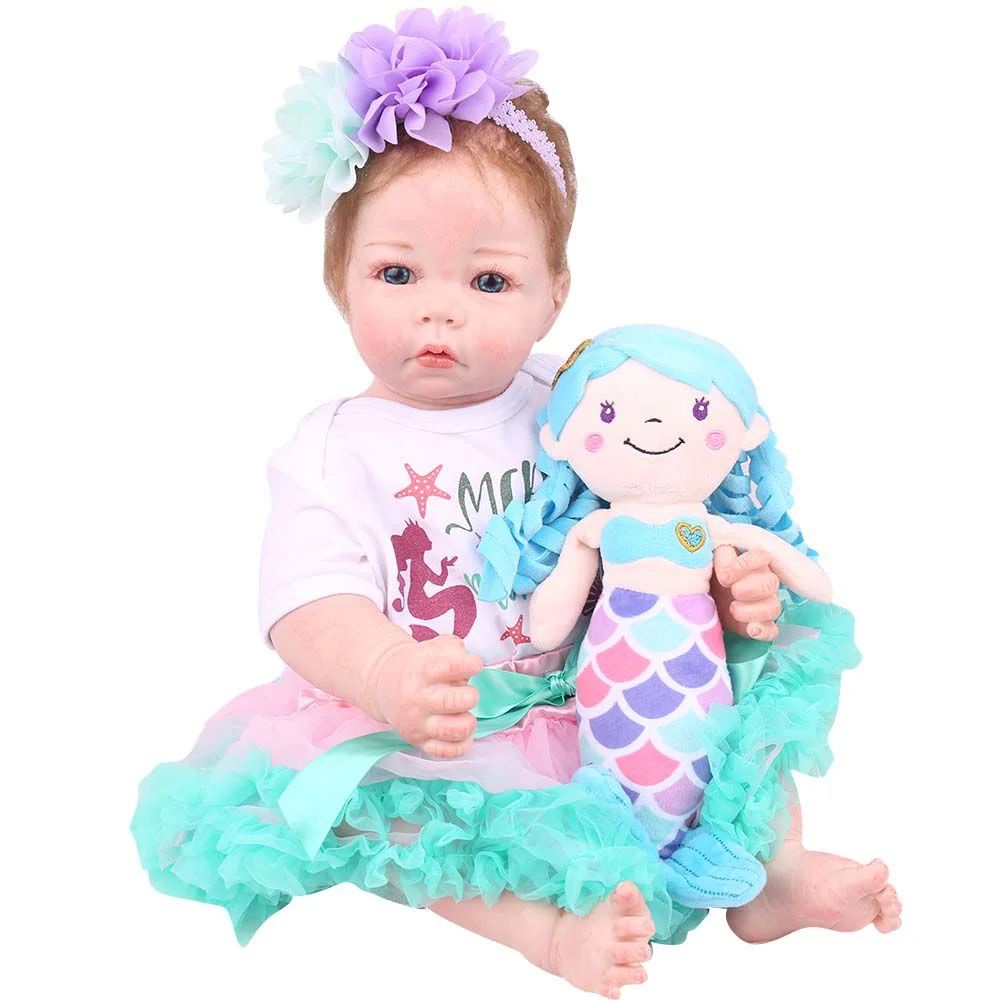 Boneca Bebe Reborn Laura Baby Iara 100% Vinil 55cm - Shiny Toys ...