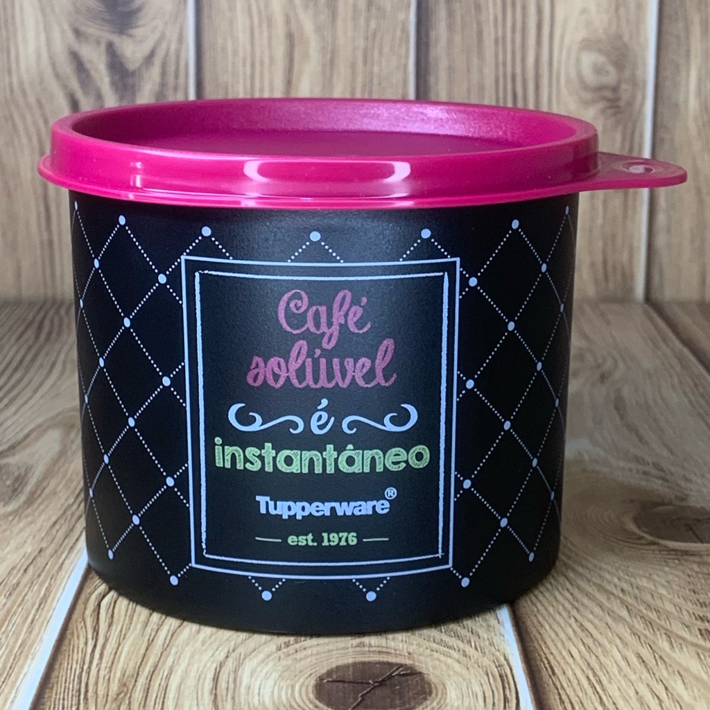 Pote Tupperware Redondinha Café Solúvel Bistrô 500ml Original Novo ...