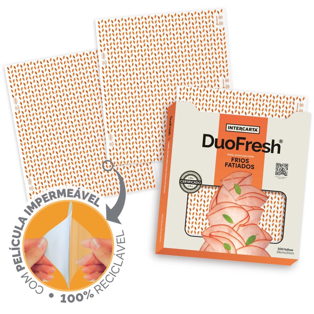 Papel acoplado Duofresh para Lanchonete embalar Hamburguer Lanches Hotdog 500 Un 33x37 cm ...
