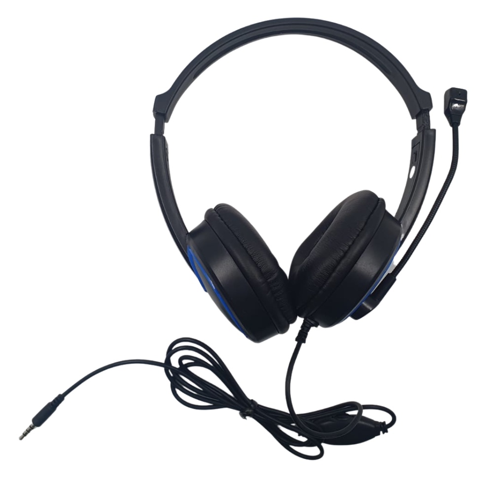 Fone de Ouvido Headset Com Microfone Articulado e Controle de Audio PC ...