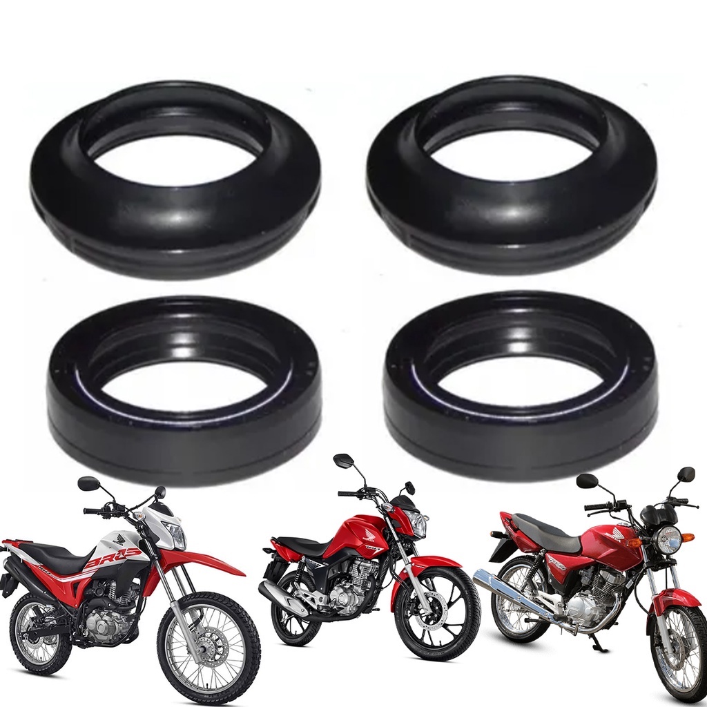 Retentor Bengala + Guarda Po Titan 150 Titan 160 Bros 150 Bros 160 Fan ...