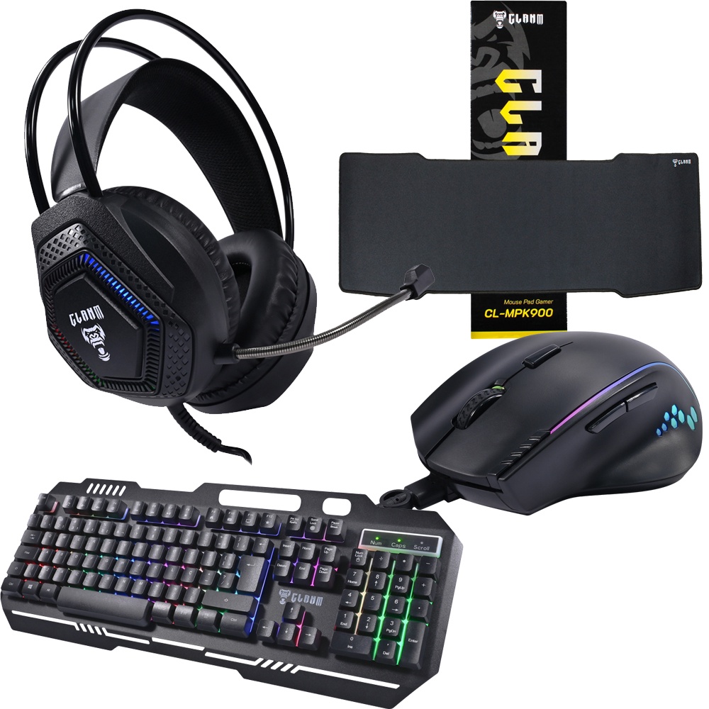 Kit Gamer Com Teclado Mouse Headset Mouse Pad SET005 | Shopee Brasil
