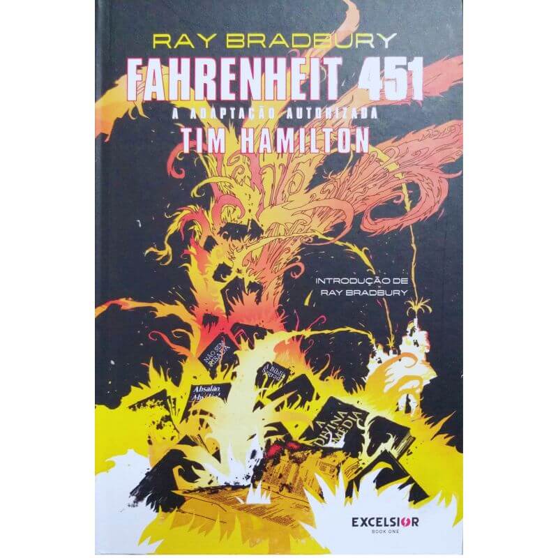 Livro Físico em Formato HQ Graphic Novel Fahrenheit 451 A Adaptação ...