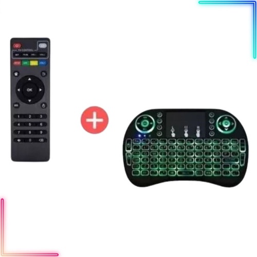 CONTROLE REMOTO E TECLADO SMART WIRELESS TV BOX PRO 4K NOVO | Shopee Brasil