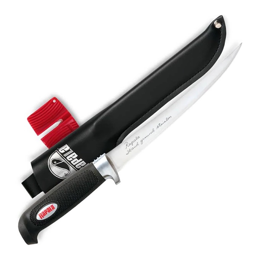 Faca Fileteira Rapala Soft Grip Fillet 6" + Bainha e Afiador | Shopee ...