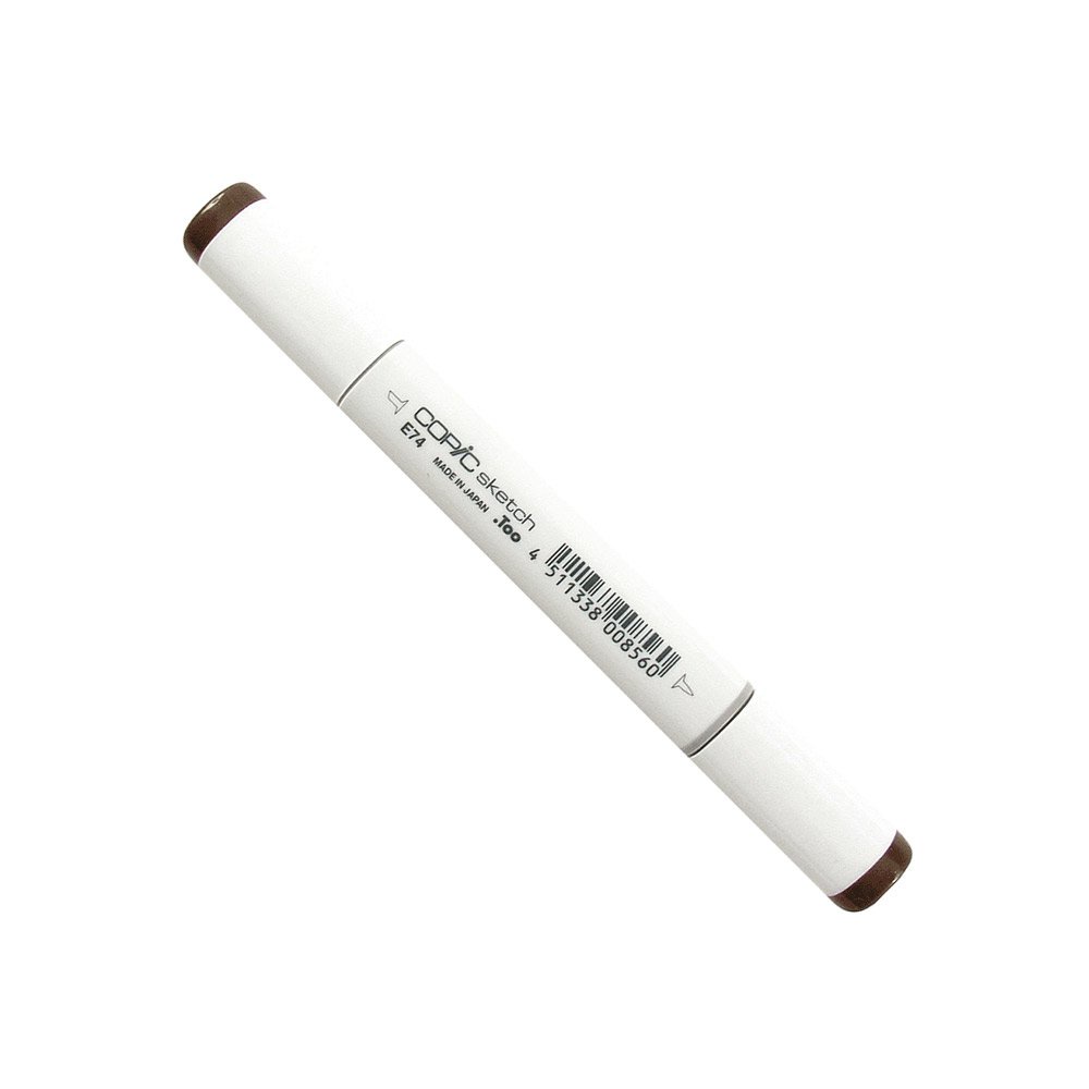 Marcador Para Desenho Copic Sketch E74 Cocoa Brown | Shopee Brasil