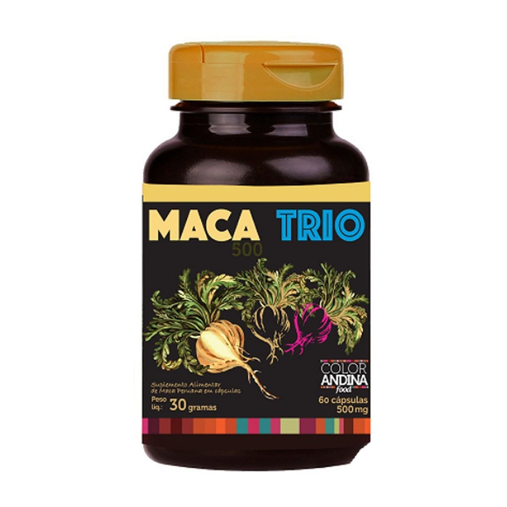 Maca Peruana Trio - 60 Cápsulas - Color Andina | Shopee Brasil