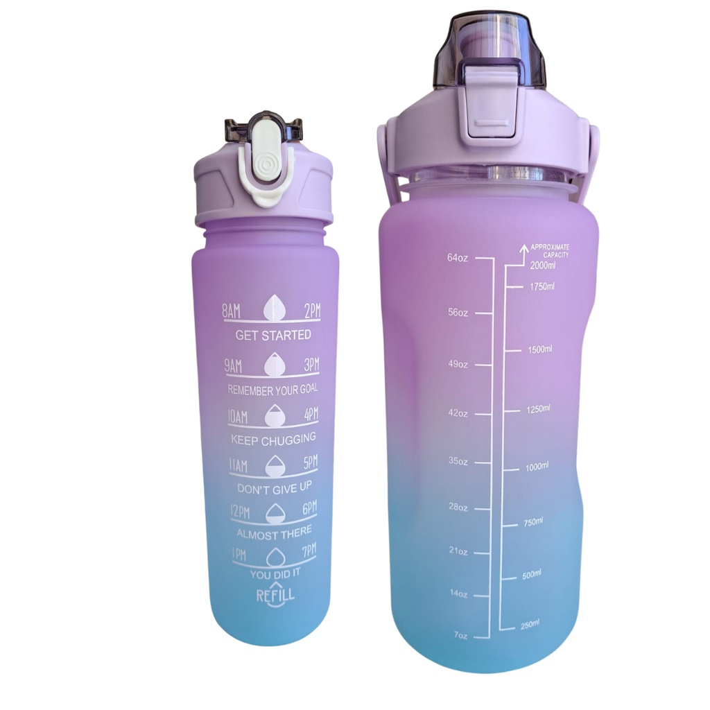 Garrafa Água 2l Squeeze Personalizado + Garrafinha 900ml | Shopee Brasil