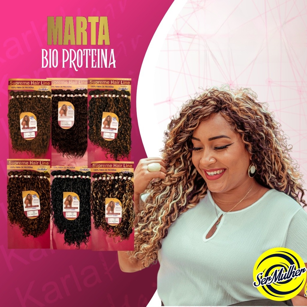 Cabelo bio proteína bio fibra Marta bio orgânico ser mulher cacheados ...