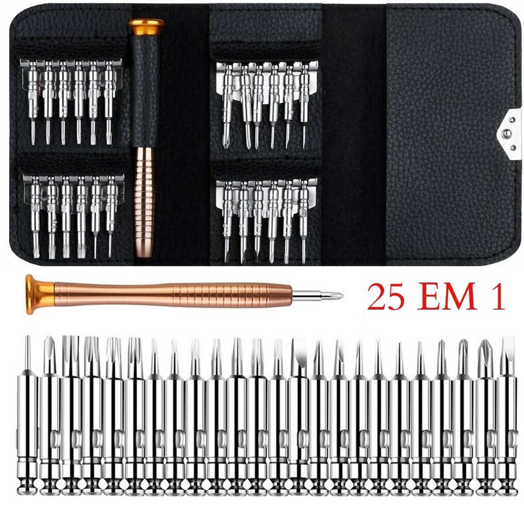 Kit Chave de Precisão Profissional 25 em 1 para Celular e Relógio ...