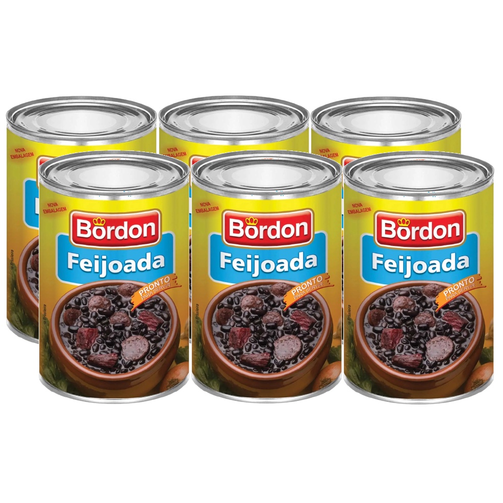 kit 6 FEIJOADA BORDON 430G | Shopee Brasil