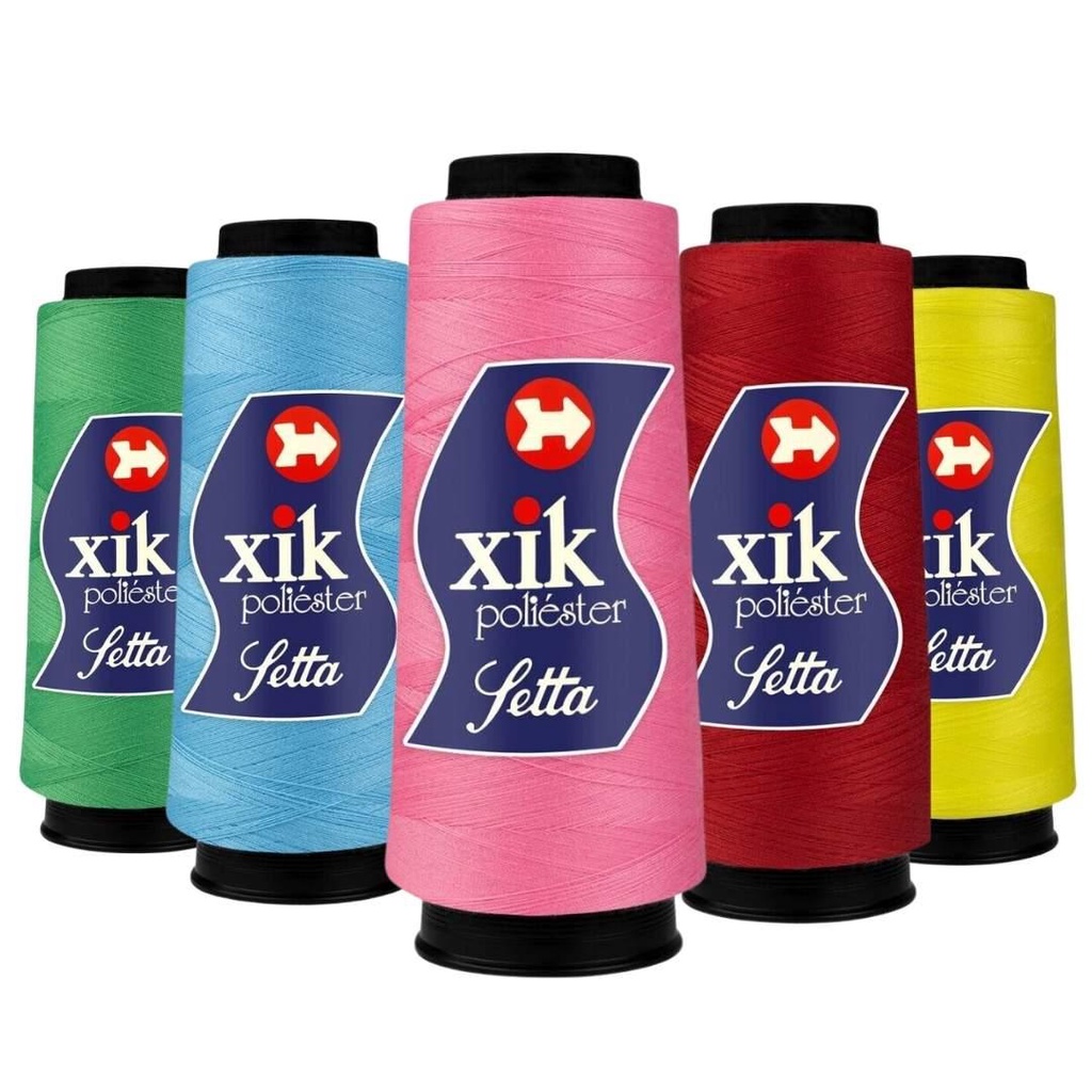 Kit 5 Linhas Para Reta Cores Variadas Setta Fio 120 2000j | Shopee Brasil