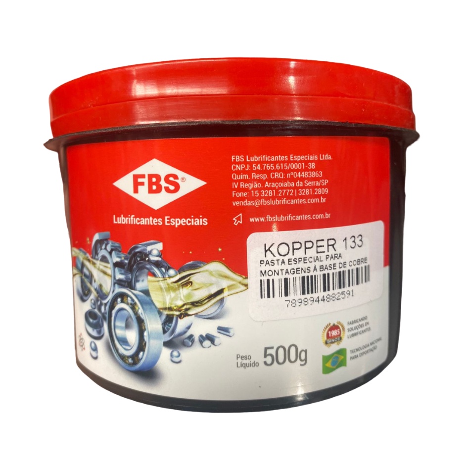 Graxa Kopper 133 Pasta Especial de Cobre 500kg - FBS | Shopee Brasil
