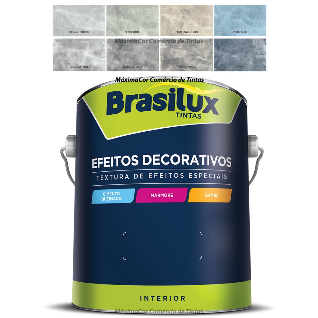 Efeito Cimento Queimado e Marmorato Brasilux 5,5kg | Shopee Brasil