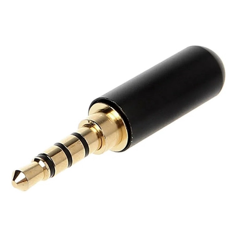10 Conector Plug P2 P3 4 Contatos Metalico Plugue Estereo | Shopee Brasil