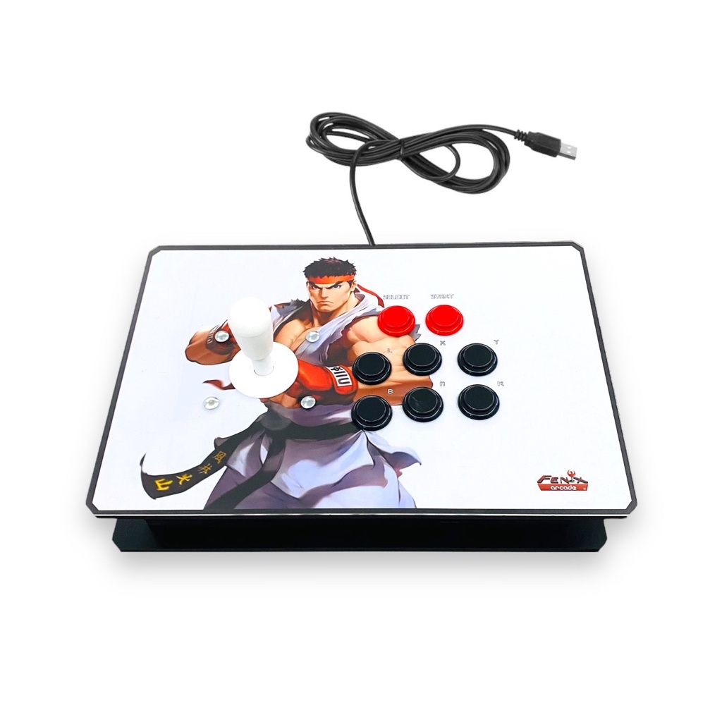 Controle Arcade MDF - Modelo Street Fighter III - 1 Joysticks, 8 botões ...