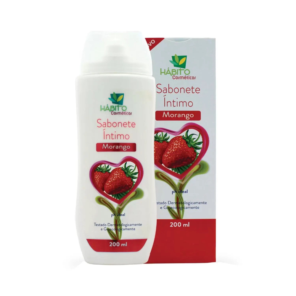 Sabonete Íntimo de Morango 200ml | Shopee Brasil