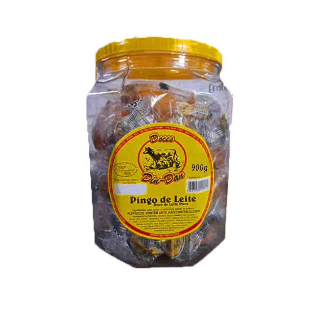 Pingo de Leite Pote C/20 Unidades Doce Din Dan 900g | Shopee Brasil