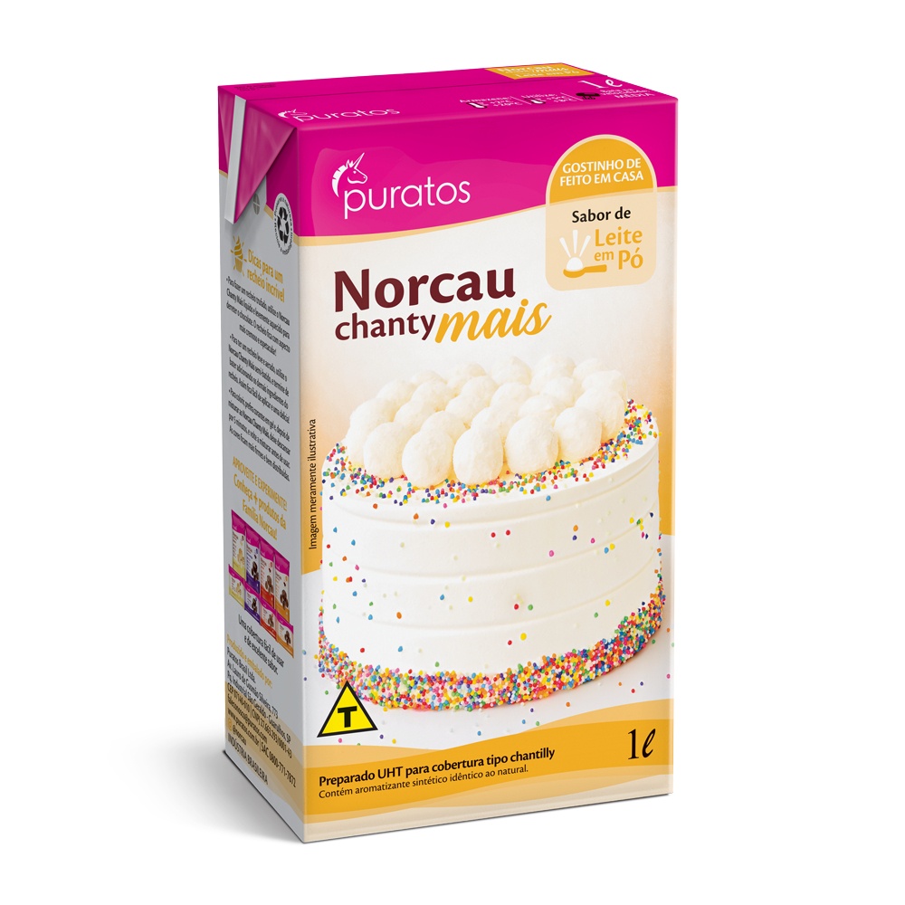 Chantilly Norcau Chanty Mais Leite Em Pó 1L | Shopee Brasil