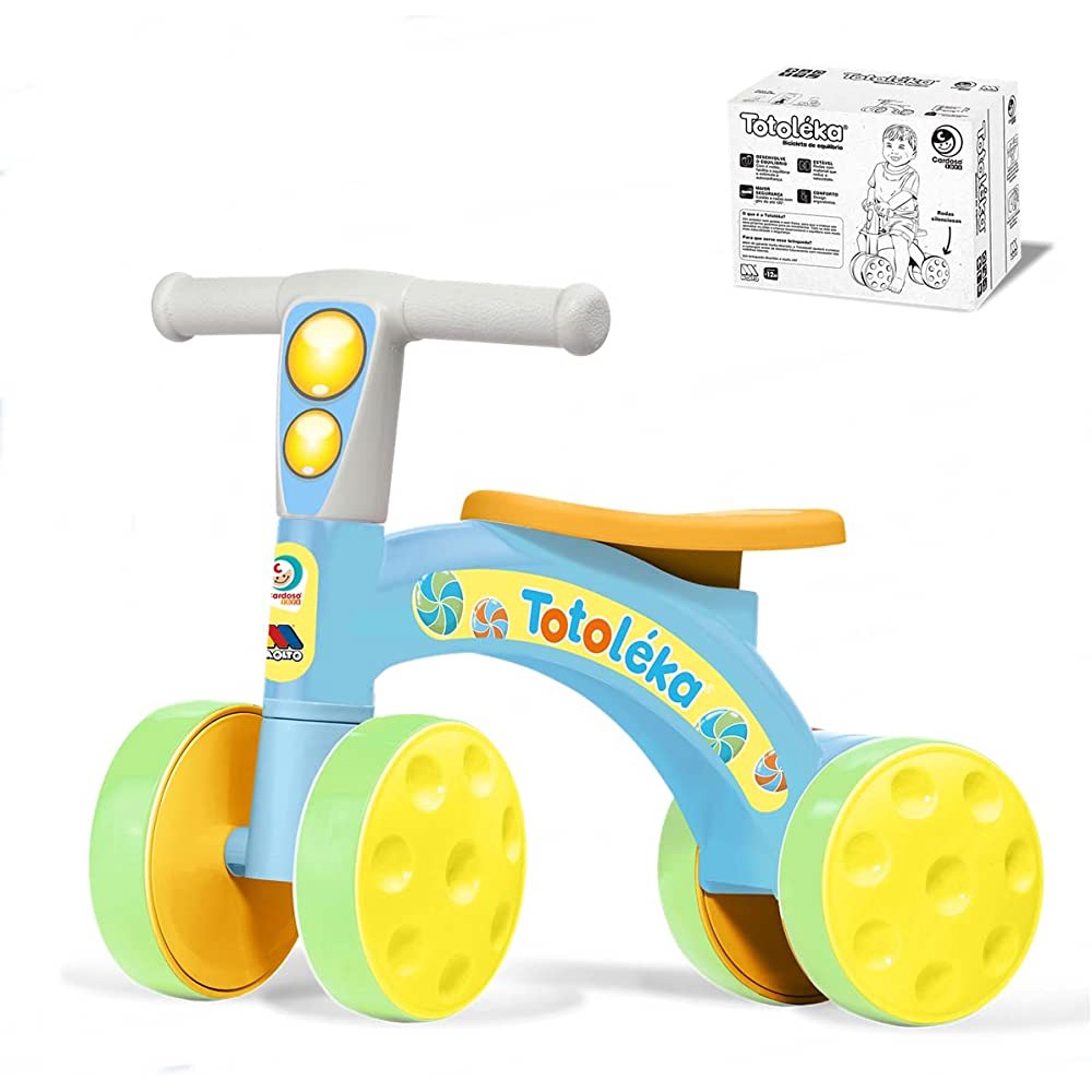 Triciclo Totoka Equilíbrio Andador Azul Infantil Bicicleta Totoléka ...