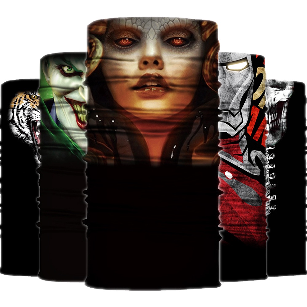 Bandana Buff Balaclava Anti-Vento Gaiter Face Respirável Scarf Topeng ...