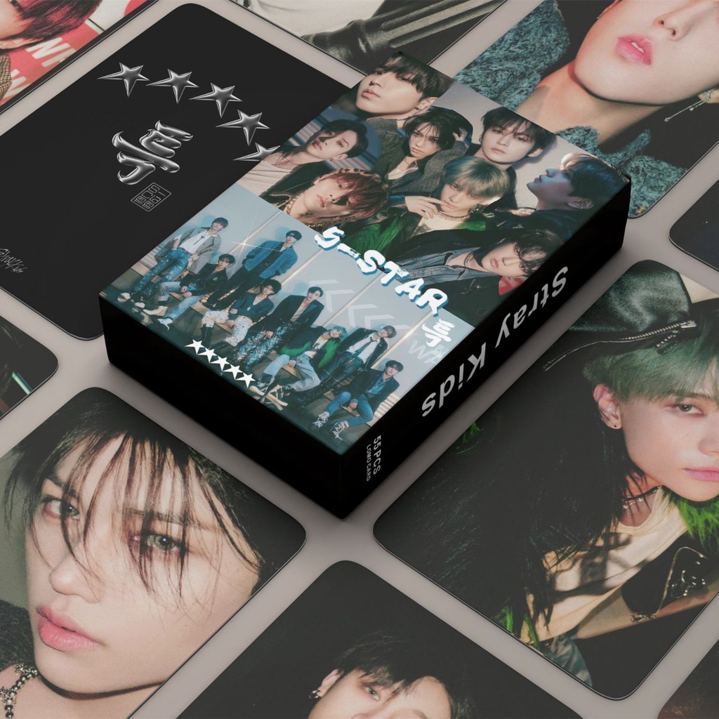 55pcs/box STRAY KIDS Album 5 STAR Photocards Lomo Cards Straykids S ...