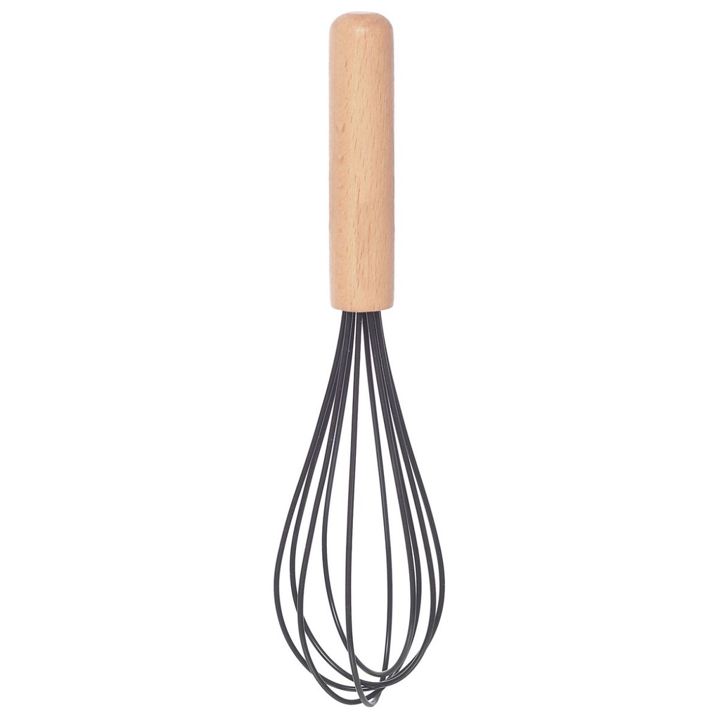Fue Preto Silicone Cabo Bambu Bolos Ovos Batedor | Shopee Brasil