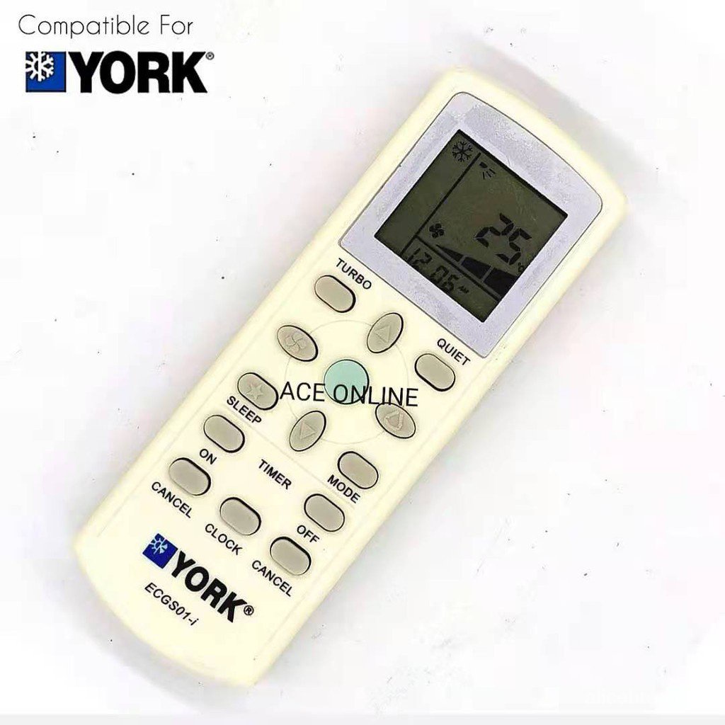 CONTROLE REMOTO DO AR CONDICIONADOR DE YORK (ECGS01-i) | Shopee Brasil