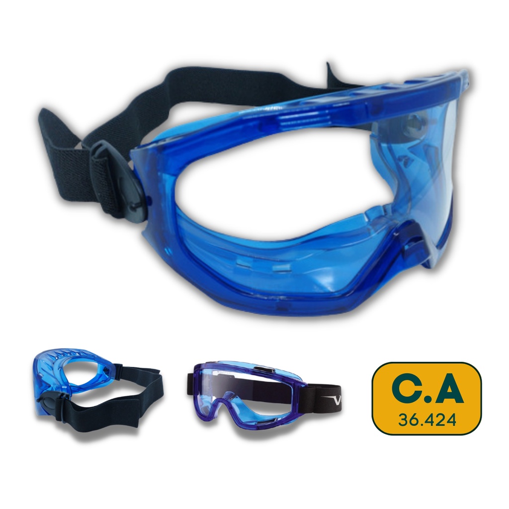 Óculos De Proteção Ampla Visão Ss9 Epi Ca 36.424 | Shopee Brasil