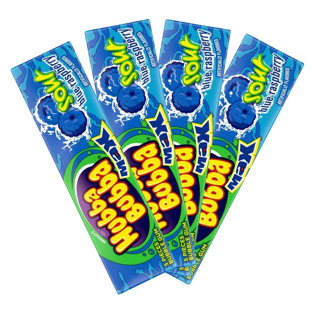 Chiclete Hubba Bubba Sabor Framboesa Azul Raspberry Sour 40g (4 ...