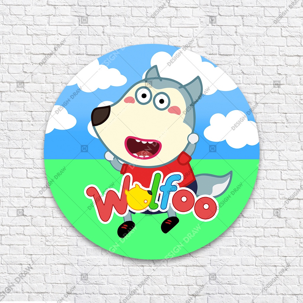 PAINEL REDONDO TECIDO SUBLIMADO WOLFOO 1,50 | Shopee Brasil