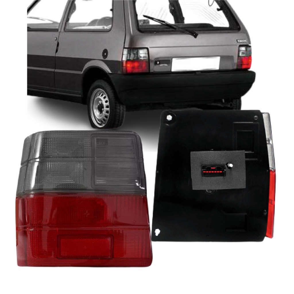 Lanterna Sinaleira Traseira Completa Fumê Fiat Uno Mille Fire 84 85 87 90 91 92 93 94 95 96 97 ...