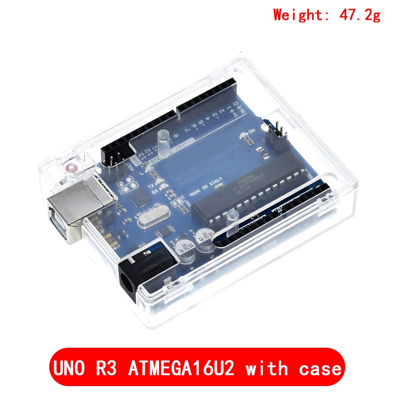 1conjunto UNO R3 Caixa Oficial ATMEGA16U2/MEGA328P Chip CH340G Para O ...