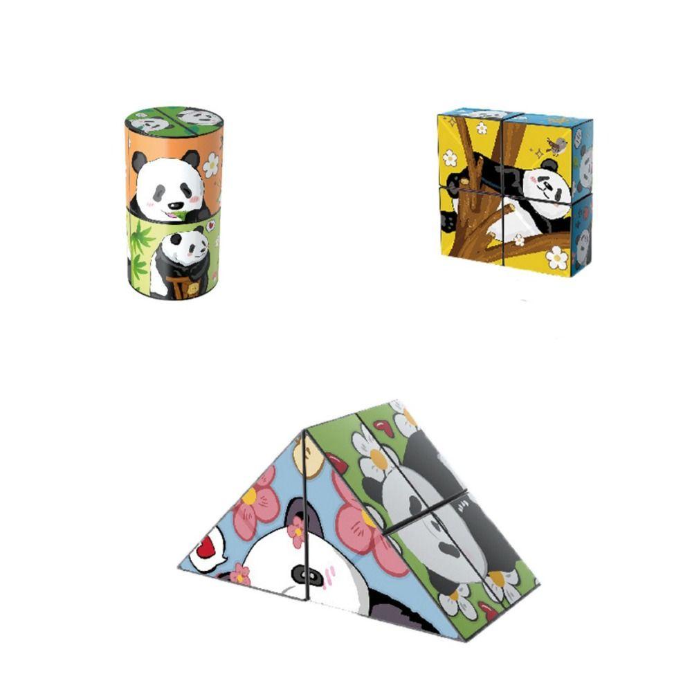 Septembrob Cubo Mágico Dobrável Infinito , Rubix Mini 3D Trocável ...