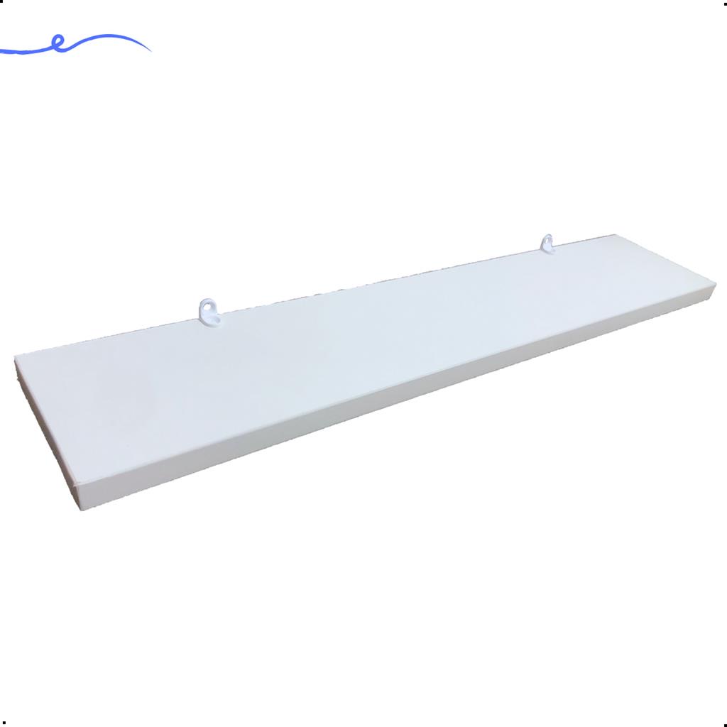 1 Prateleira Branca 50X10 Com Suporte Flutuante Mdf Organizadora ...