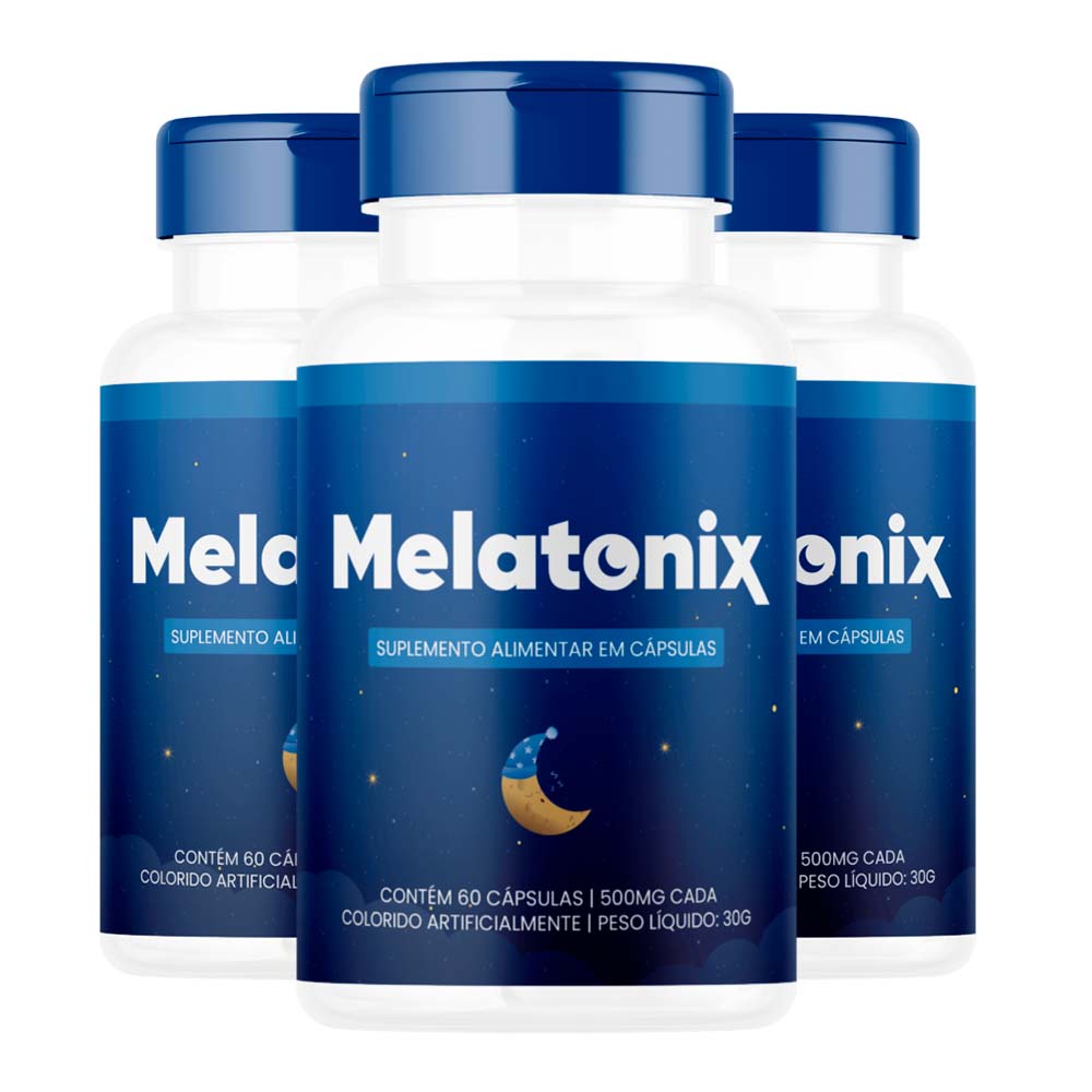 Kit 3x - Melatonix Suplemento Alimentar - 60 Caps | Shopee Brasil