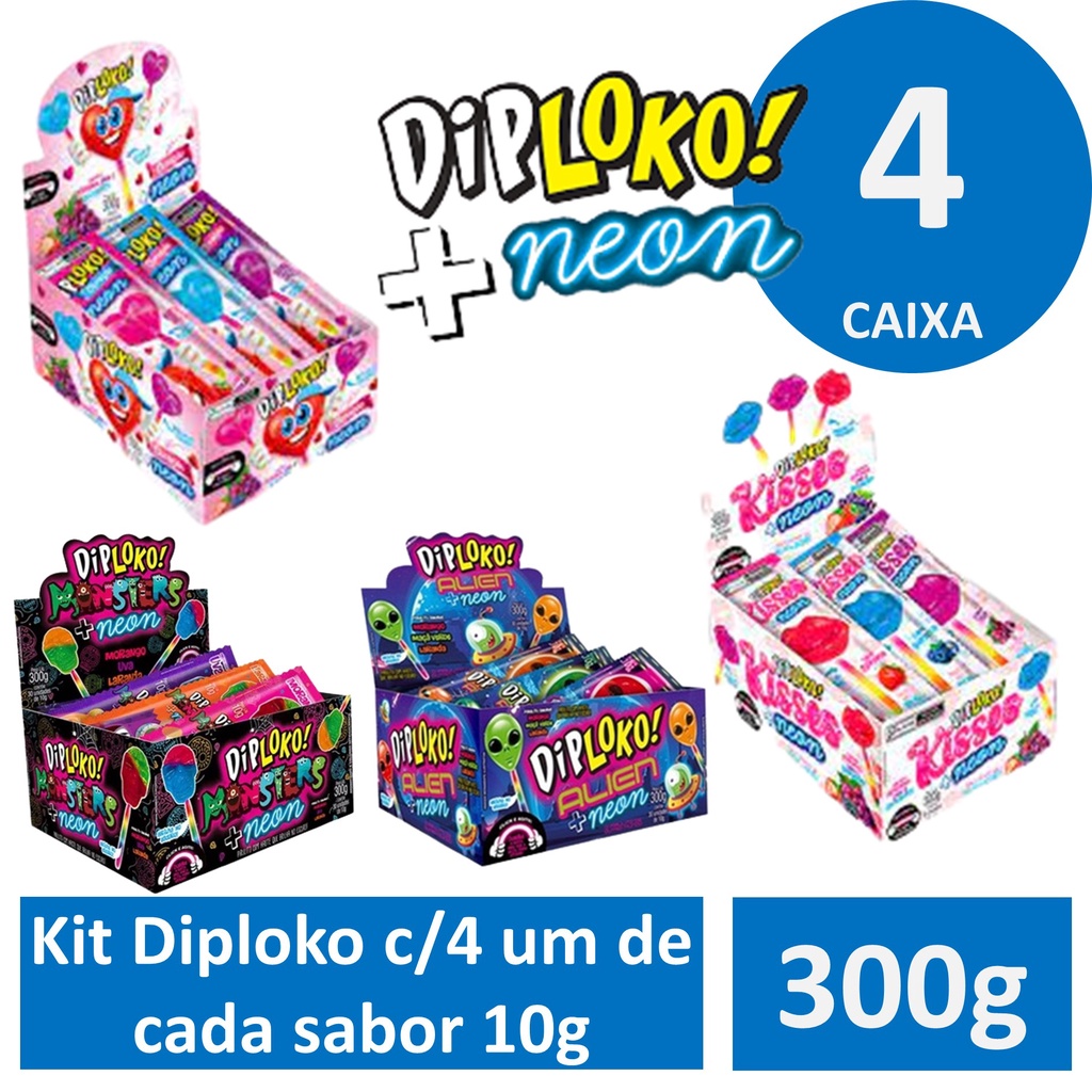 Kit Diploko c/4 Cada Sabor 300g | Shopee Brasil