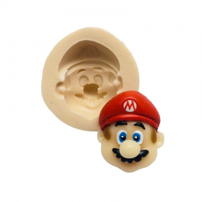 Molde de Silicone Super Mario Bros - Rosto do Mario | Shopee Brasil