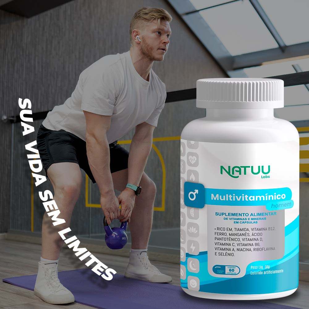Melhor Multivitamínico Natural Natuu Homem | Shopee Brasil