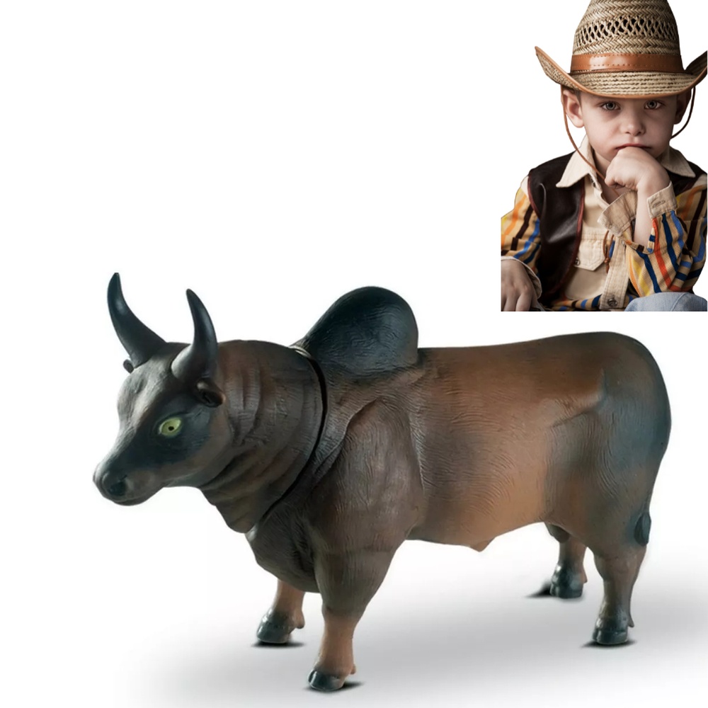 Brinquedo Boi Touro Coleçao Farm Animals da Fazenda 30cm Bee Toys ...