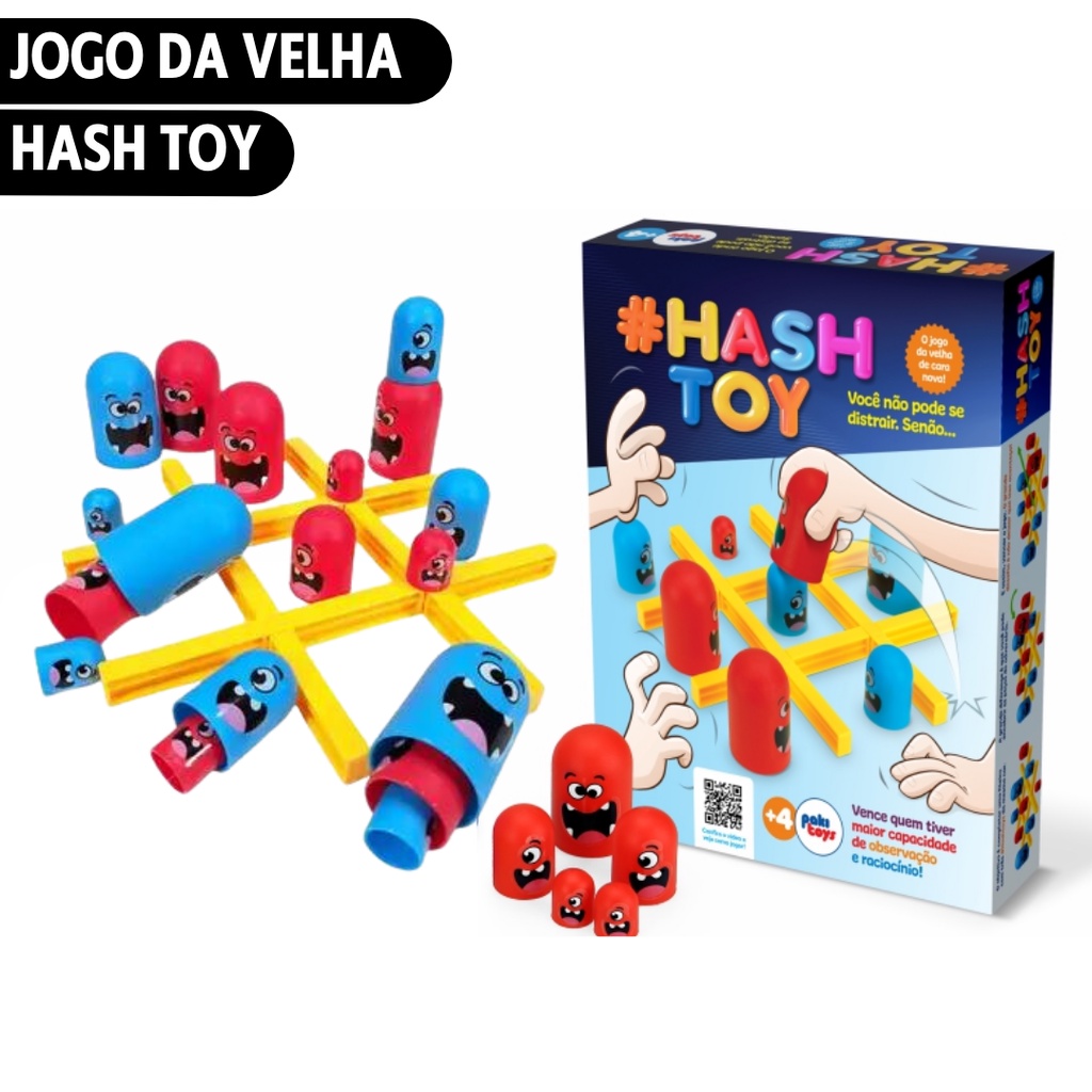 Jogo da Velha Hash Toy Tabuleiro Paki Toys | Shopee Brasil