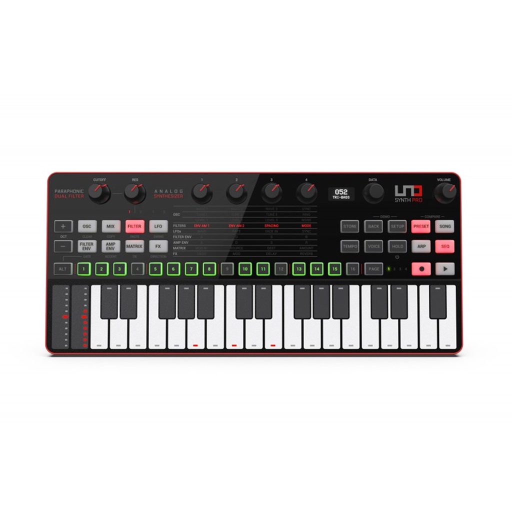 SINTETIZADOR IK MULTIMEDIA UNO SYNTH PRO DESKTOP ANALOG PARAPHONIC DUAL ...