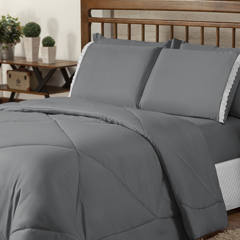 Edredom Casal Queen 03 Peças Dupla Face Margarida Premium | Shopee Brasil