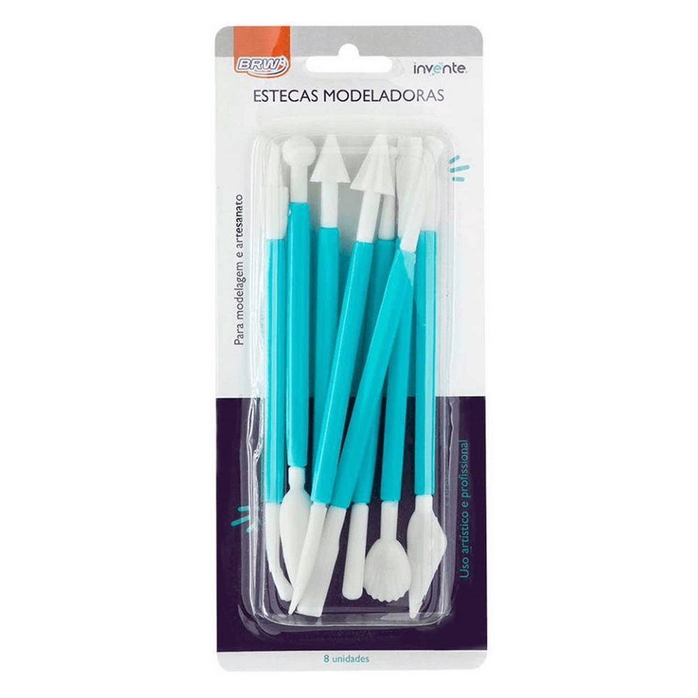 Kit De Estecas Modeladoras Com 8 Pecas (Ref: EE0001) - BRW | Shopee Brasil