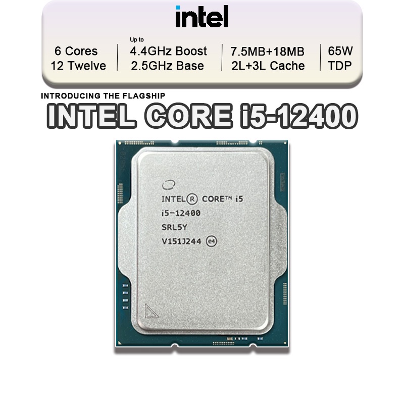 Intel Core i5-12400 Novo i5 12400 2,5 GHz Processador De 6 Núcleos De ...
