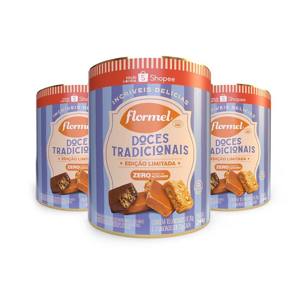 3x Lata Lata Doces Tradicionais Flormel Shopee | Shopee Brasil
