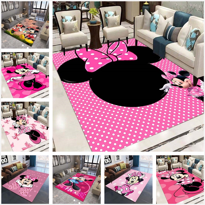 Disney Anime Mickey Minnie Cute Carpet Living Room Sofá Alcatifa ...