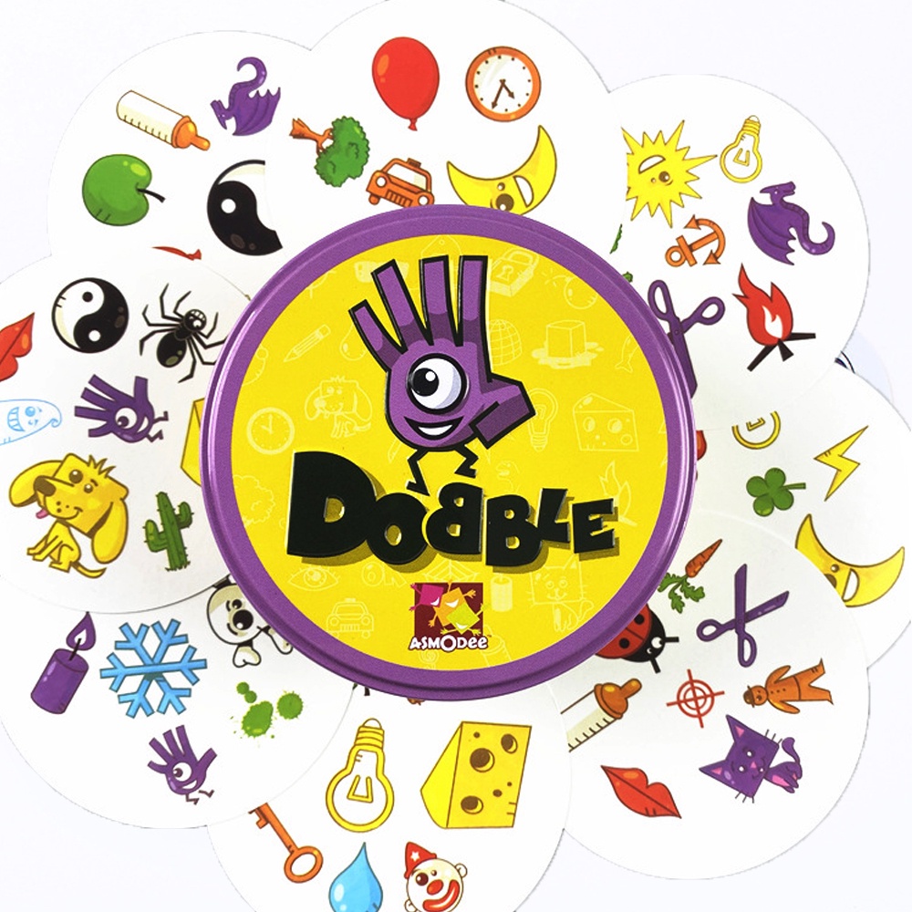 Dobble Card Game For Kids, Double Juego Cards, Spot It, Party Board ...